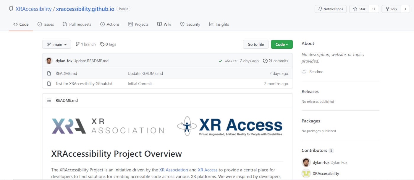 XR Association And XR Access Launch XRAccessibility GitHub Site | ARPost