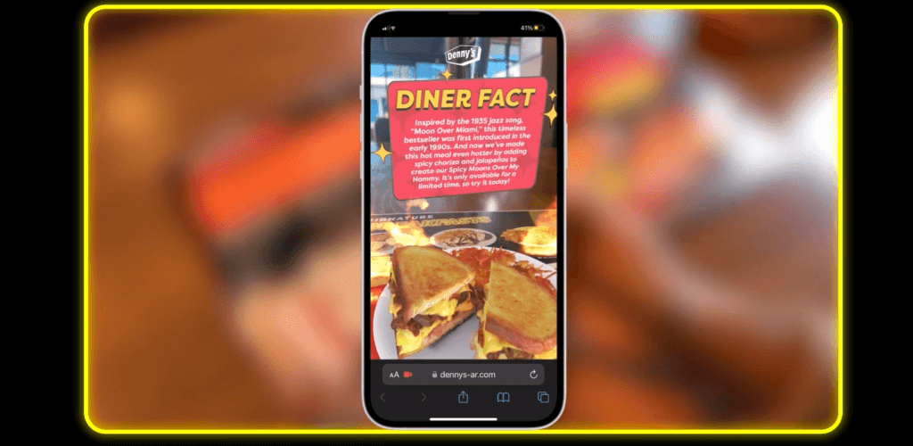 Denny's Celebrates Its 70th Anniversary With AR Food Menu That Enhances ...